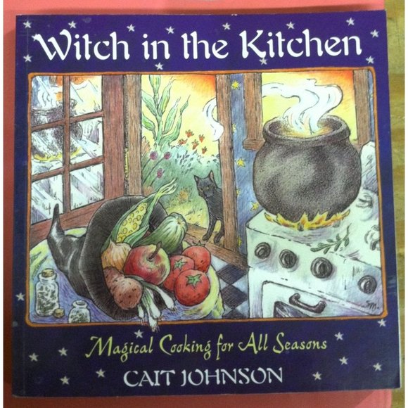 Kitchen | Vintage Book Witch In The Kitchen Magical Cooking For All ...